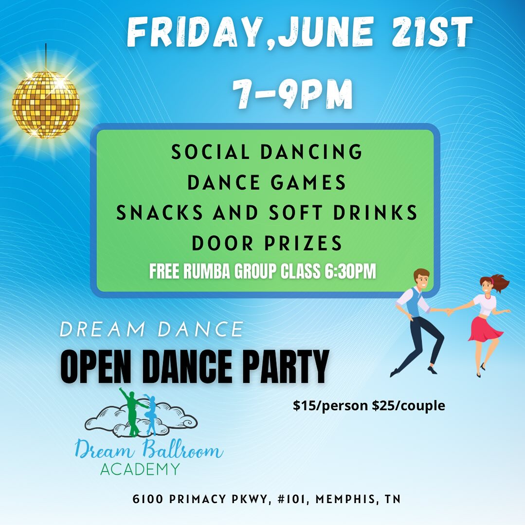 Open Dance Party (Fri., June 21) - Dance Studio in Memphis, TN